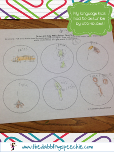 Articulation Activity-Draw a Sound FREE Worksheet! - thedabblingspeechie