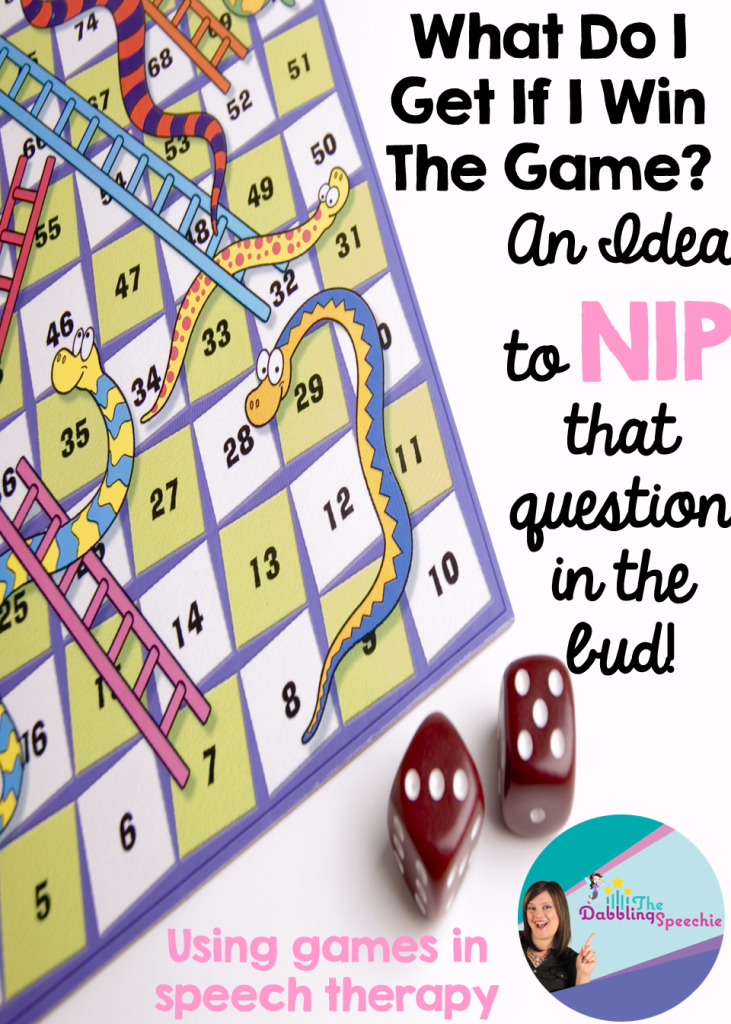 What do I get if I win the game? - thedabblingspeechie